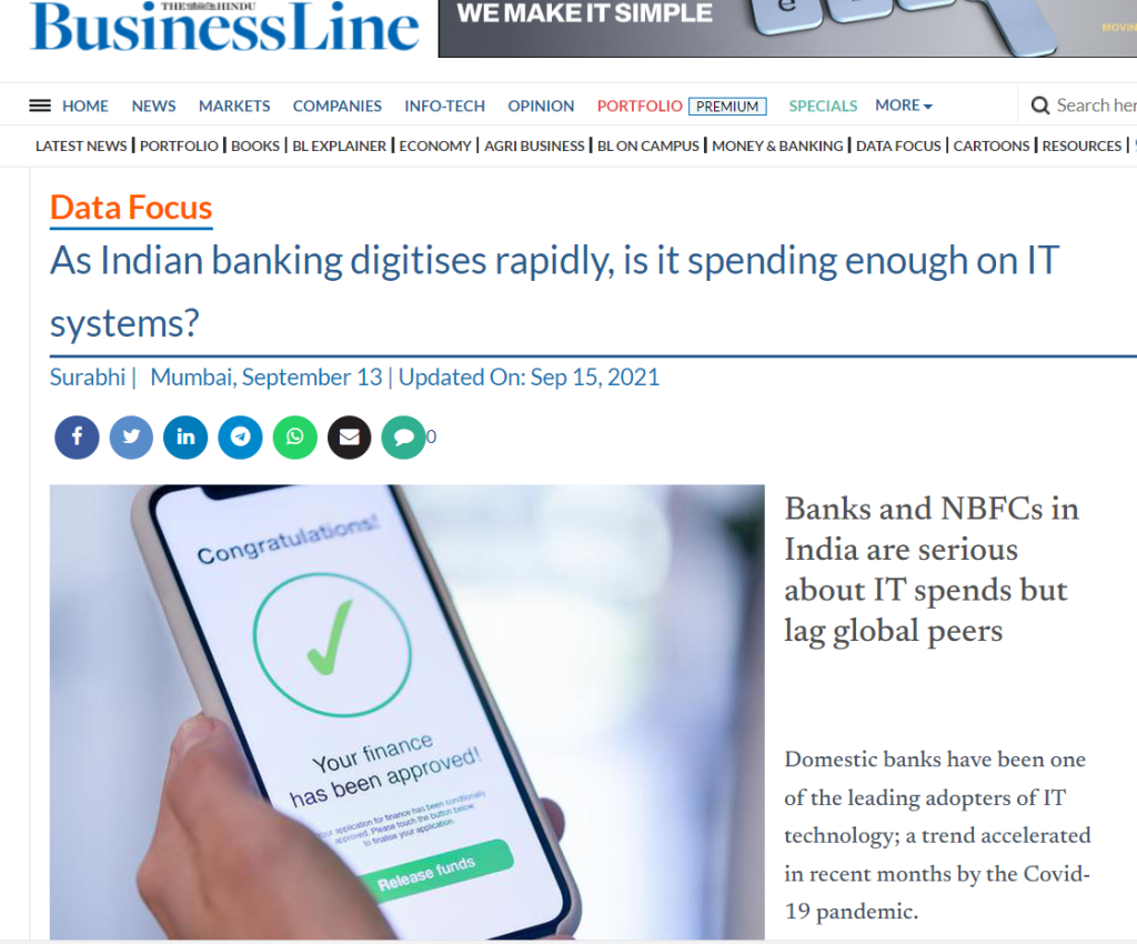 As Indian banking digitises rapidly, is it spending enough on IT ...