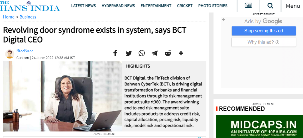 Revolving door syndrome exists in system, says BCT Digital CEO