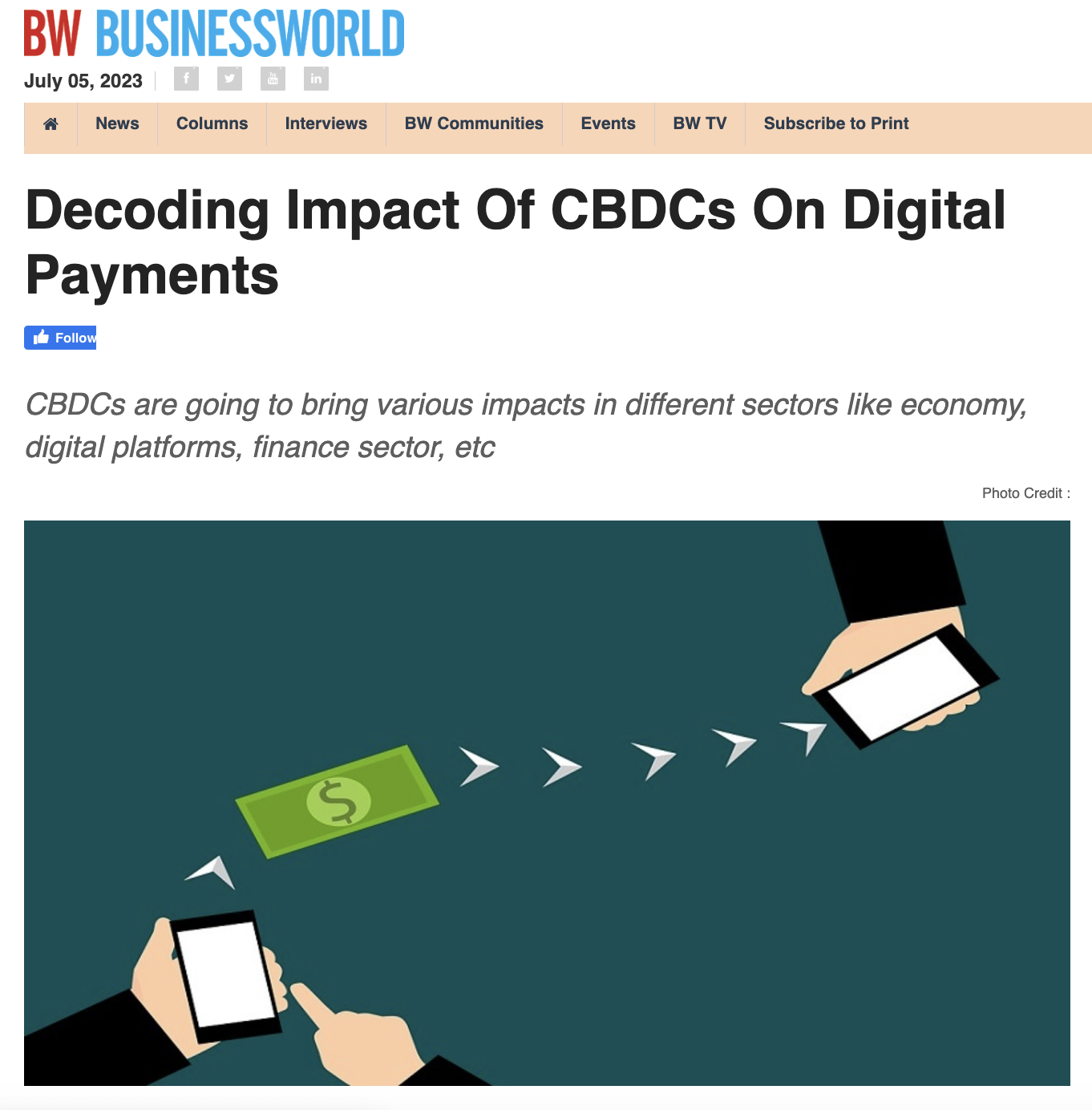 CBDCs Impact on Digital Payments | BCT Digital