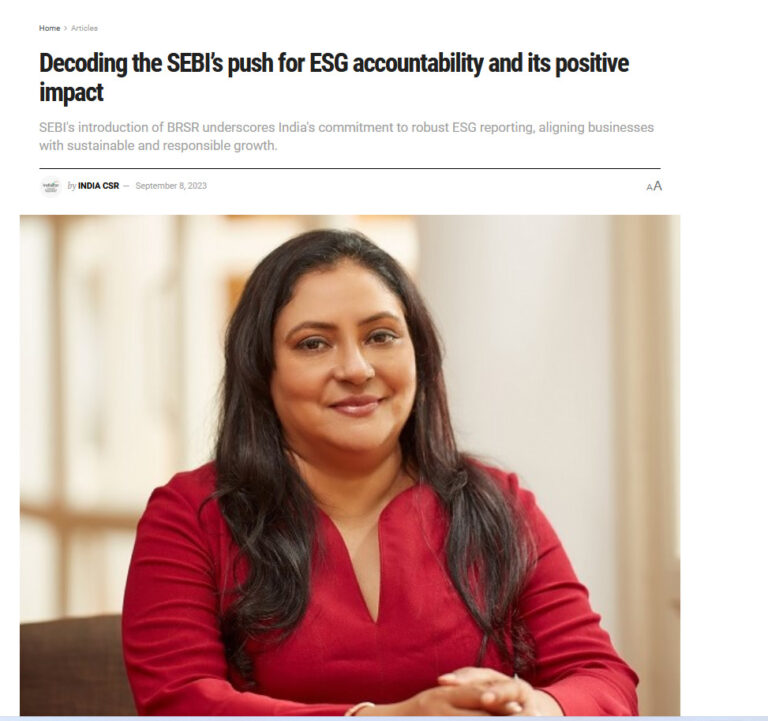 Decoding the SEBI’s push for ESG accountability and its positive impact ...